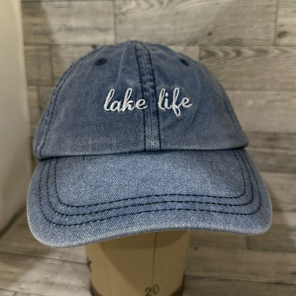 Sportsman | Accessories | Lake Life Blue Distressed Baseball Cap Hat ...